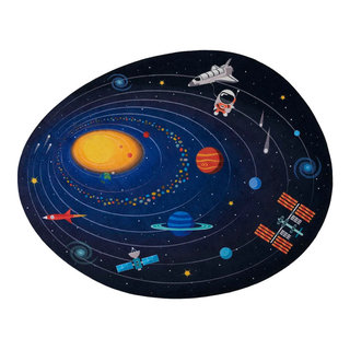 Momeni Playground PLY-4 Blue, 6'x6'8" - Contemporary - Kids Rugs - by ...