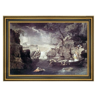 Nicolas Poussin Winter Framed Canvas Print, 16"x24" - Traditional ...