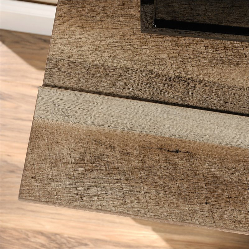 Pemberly Row Wood Fireplace TV Stand for TVs up to 60" in Lintel Oak ...