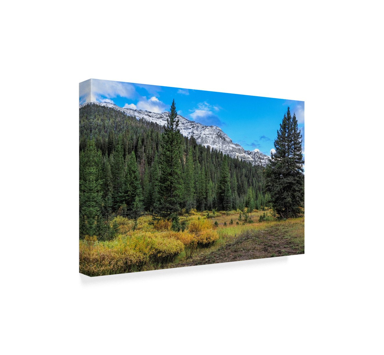Galloimages Online 'Yellowstone Landscape' Canvas Art, 19"x12" - Rustic ...