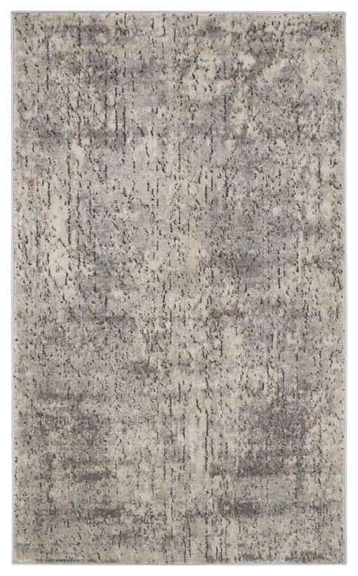 Nourison Quarry Beige Grey Area Rug, 3'x5' - Contemporary - Area Rugs ...