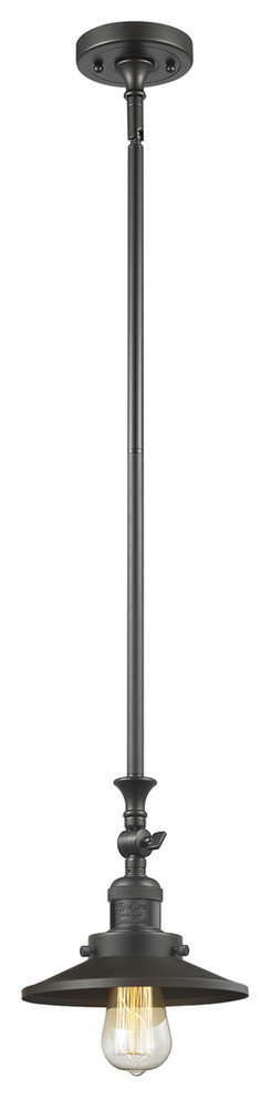 Innovations Railroad 1-Light Mini Pendant, Oiled Rubbed Bronze ...