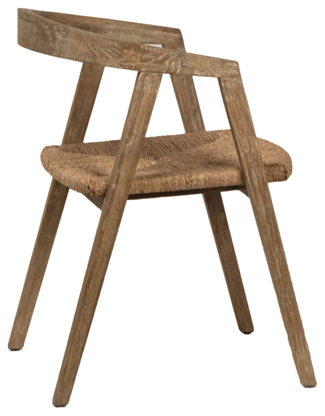 August Oak & Woven Seat Dining Chair - Midcentury - Dining Chairs - by ...