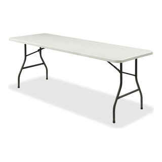 Lorell Ultra-Lite Folding Table, 96"x30" Top, 96"x30" Top ...