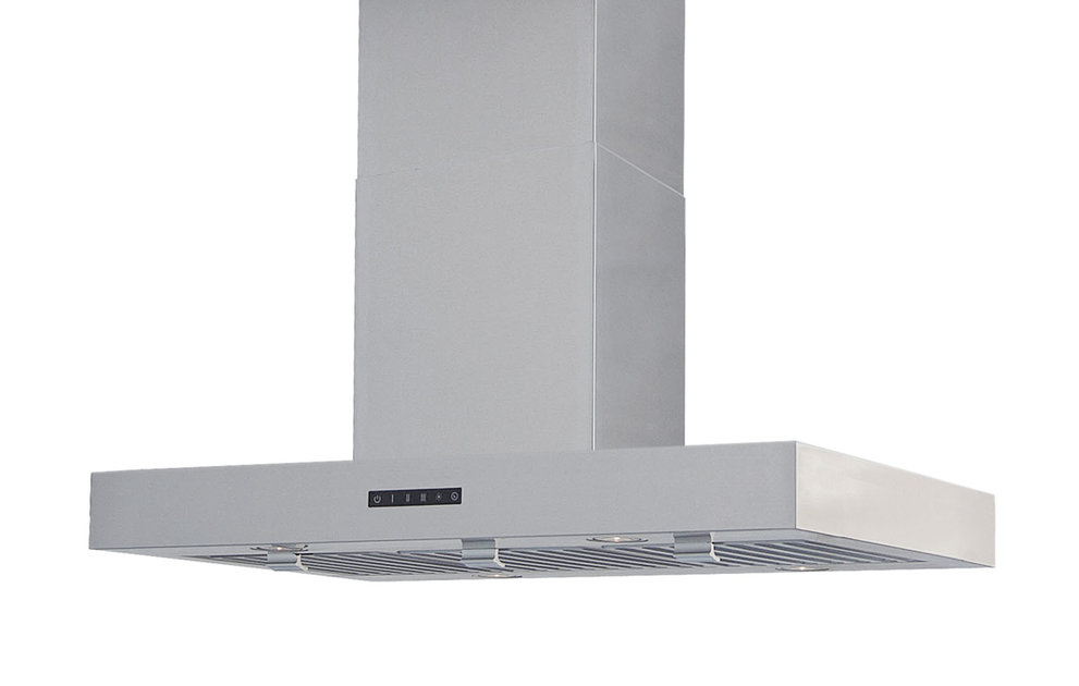 Residential Island Range Hood, 36" - Contemporary - Range Hoods And ...