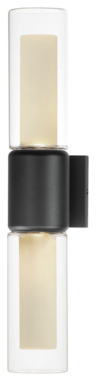 Dram LED Outdoor Wall Sconce, Black - Transitional - Outdoor Wall ...