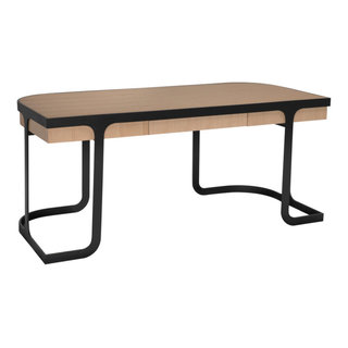 Hamilton Desk, White Oak - Desks And Hutches - by Noir | Houzz