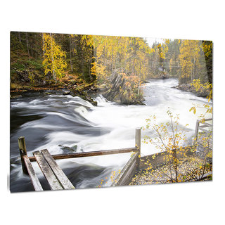 "Fall River Over Riffles and Rocks" Photo Metal Wall Art, 40"x30 ...