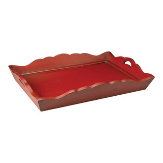 Wooden Serving Tray - Traditional - Serving Trays - by Orchard Creek ...