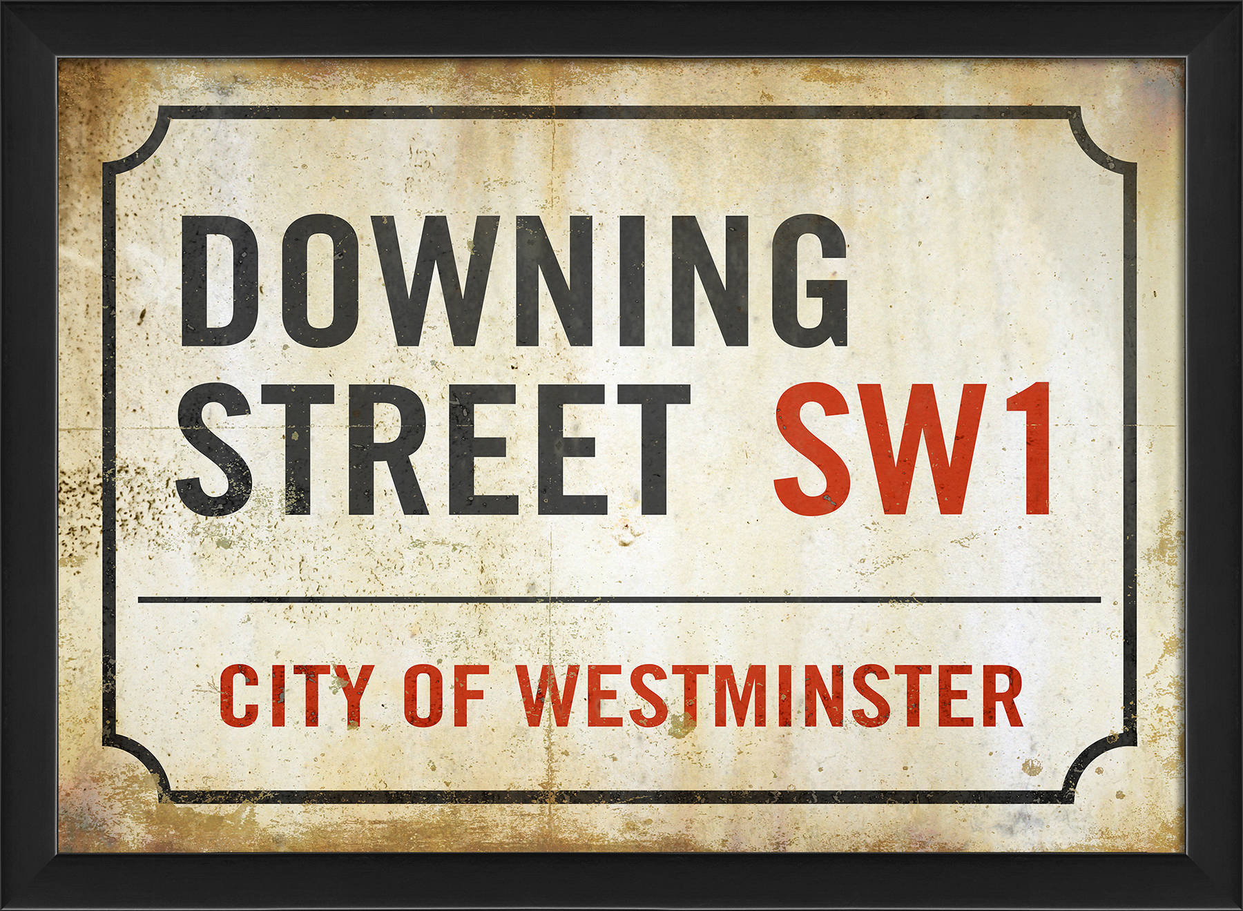 Downing Street Sign Print - Contemporary - Prints And Posters - by Art ...