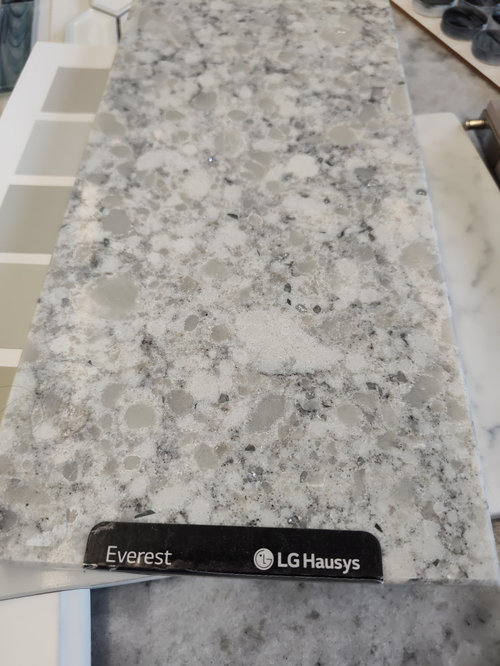 Everest quartz and black veining issue | Houzz Forum