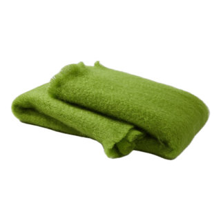 Apple Green Throw Blanket - Contemporary - Throws - by Room With a Soul ...