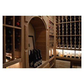 Wood-Themed Decanting Table Within Wine Rack - Wine Cellar - San ...