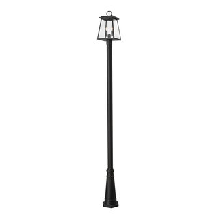 Broughton Two Light Outdoor Post Mount in Black - Transitional - Post ...