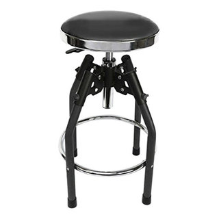 Workpro Heavy Duty Adjustable Hydraulic Shop Stool, Black - Industrial ...