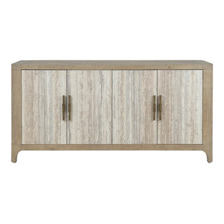 Alpine 72" Concrete and Wood Sideboard by Kosas Home - Transitional ...