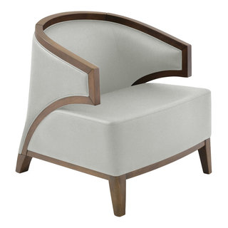 Mostar Arm Chair, Deep Maroon Camira Wool - Transitional - Armchairs ...