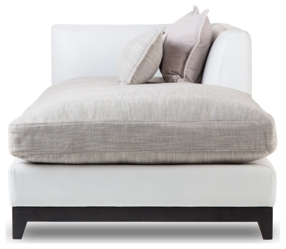 Lavender Left Arm Facing Chaise - Transitional - Indoor Chaise Lounge ...