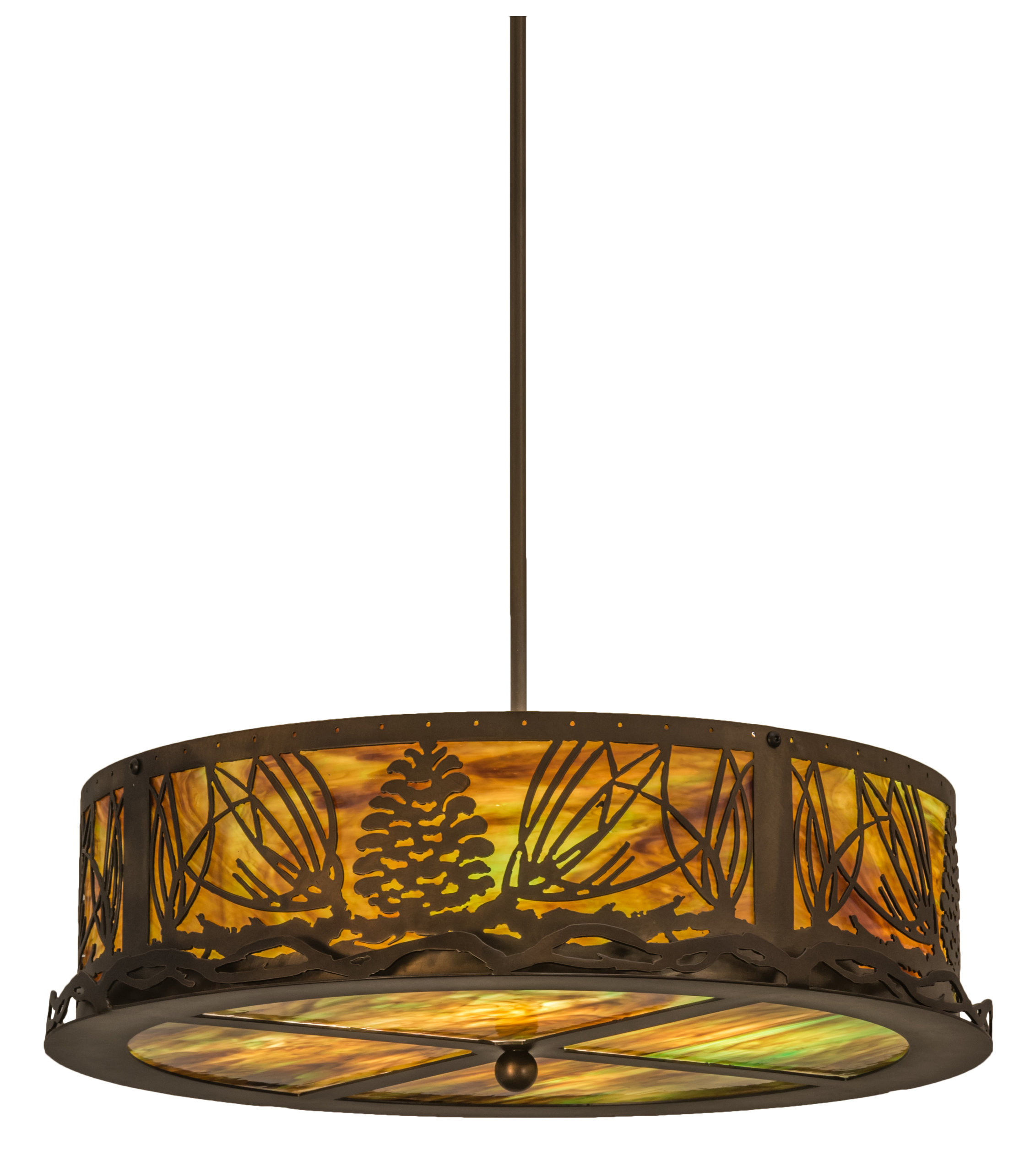 22W Mountain Pine Inverted Pendant - Rustic - Pendant Lighting - by ...