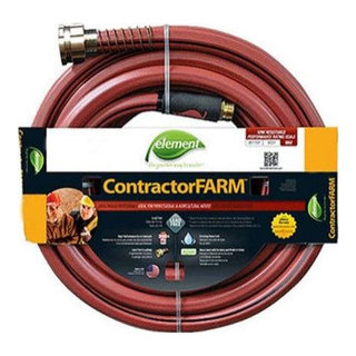 Element ELCF58050 Contractor Farm Water Hose Brick, 5/8" x 50', Red ...