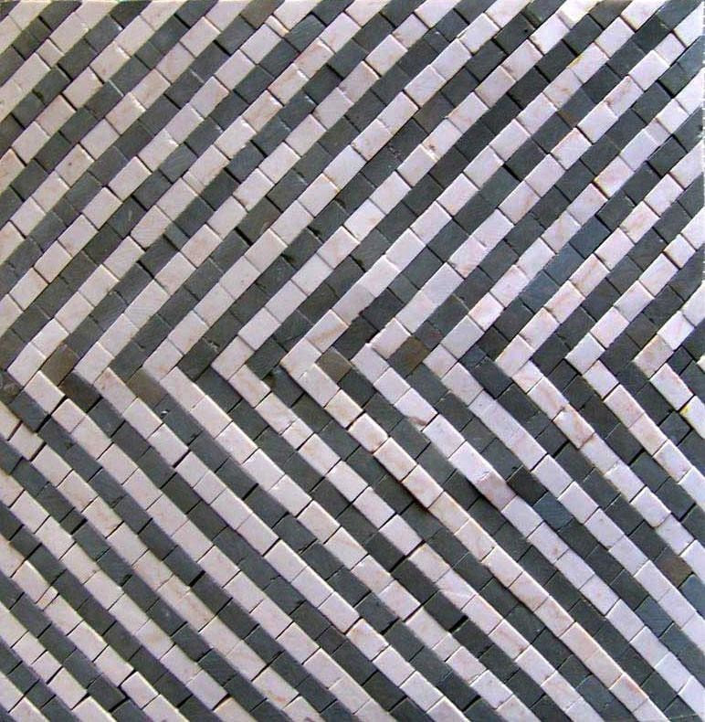 Zentangle Black and White Stripes, Mosaic, 12" x 12" - Contemporary ...