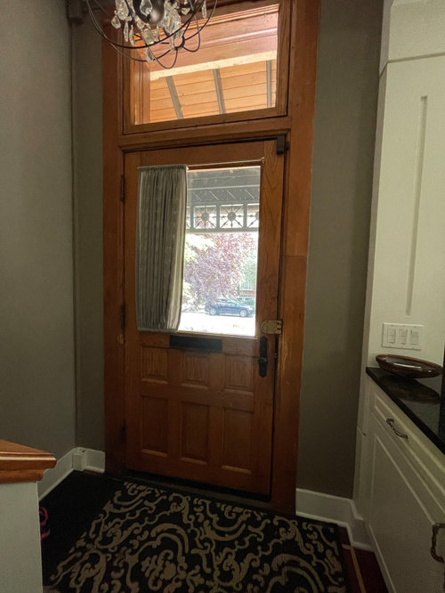 Small front door window, needs privacy treatment AND allow more light