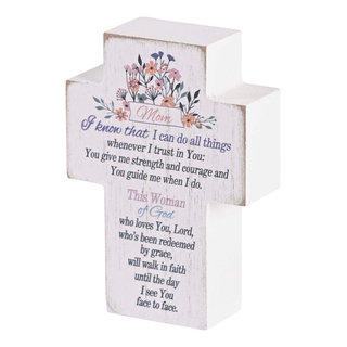 Tabletop Cross Mom Woman Of God 3x4 - Farmhouse - Decorative Objects ...