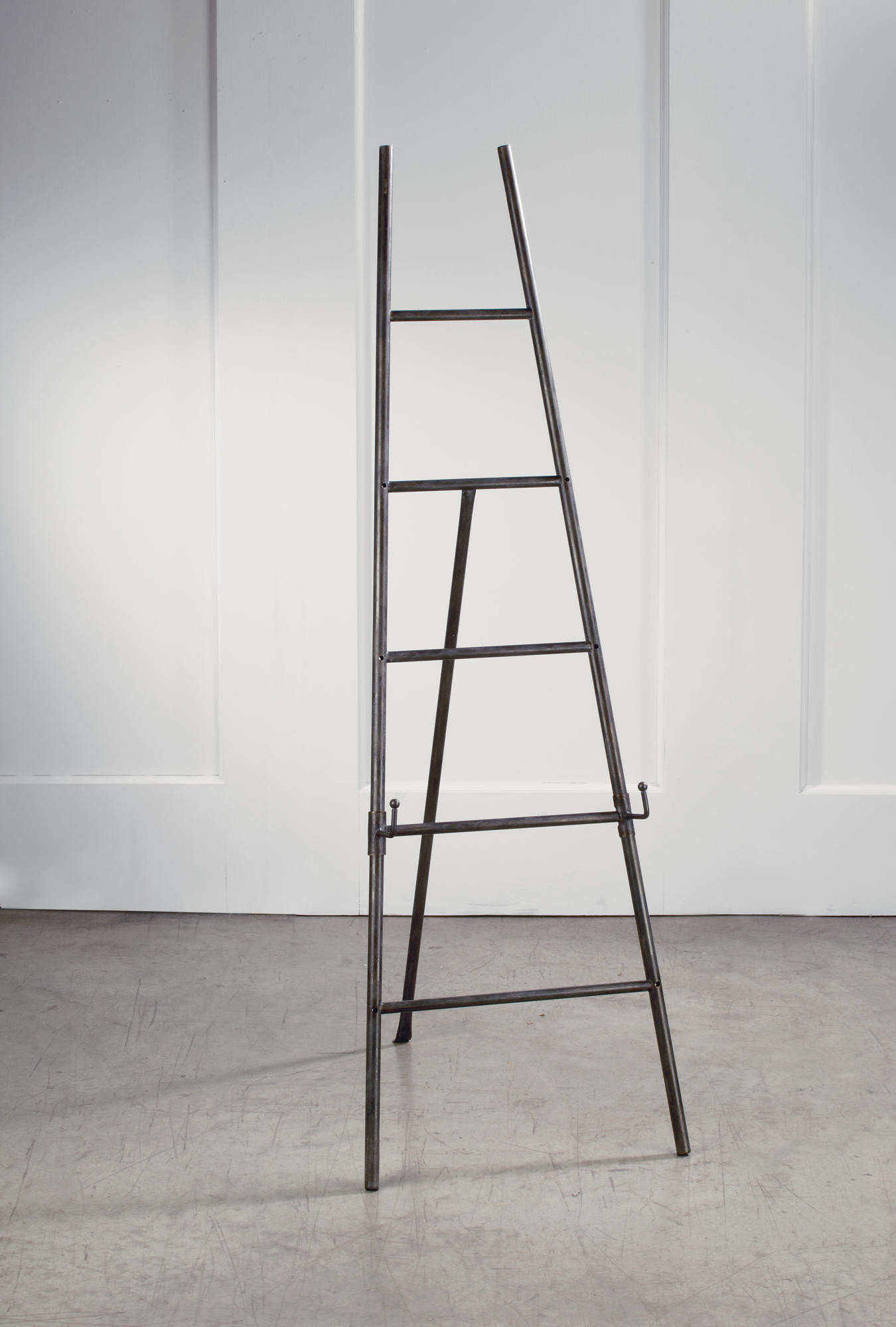 55"H Black Metal Ladder Tripod Floor Easel - Industrial - Display And ...