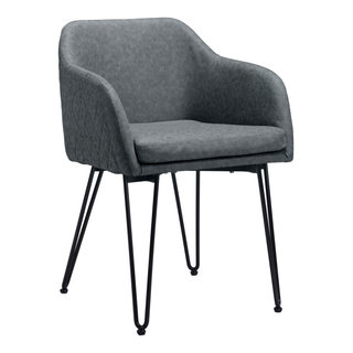 Braxton Dining Chair, Set of 2 Vintage Gray - Midcentury - Dining ...