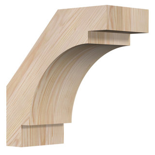 4"Wx6"Dx10"H Balboa Rough Sawn Brace, Douglas Fir, 12"Dx12"H Rustic ...