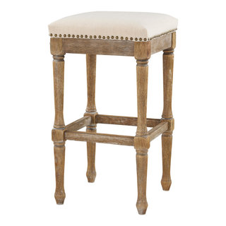 Walker 30" Accent Stool, Putty (Set of 2), W16*D16*H30 - French Country ...