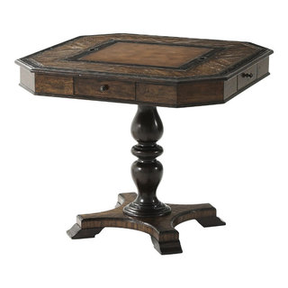 Dark Rustic Game Table - Traditional - Game Tables - by English ...
