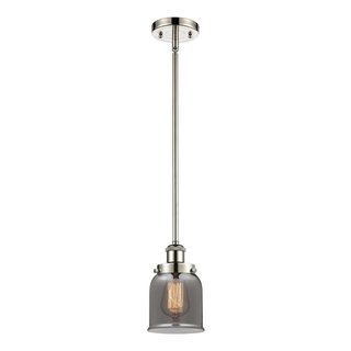 Innovations B SM Bell LED Pendant, PN /Plated Smoke/Bell, 916-1S-PN-G53 ...