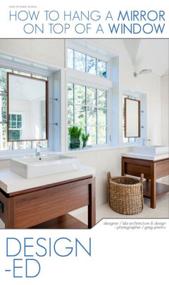 Tiny bathroom - vanity on wall or half under window?