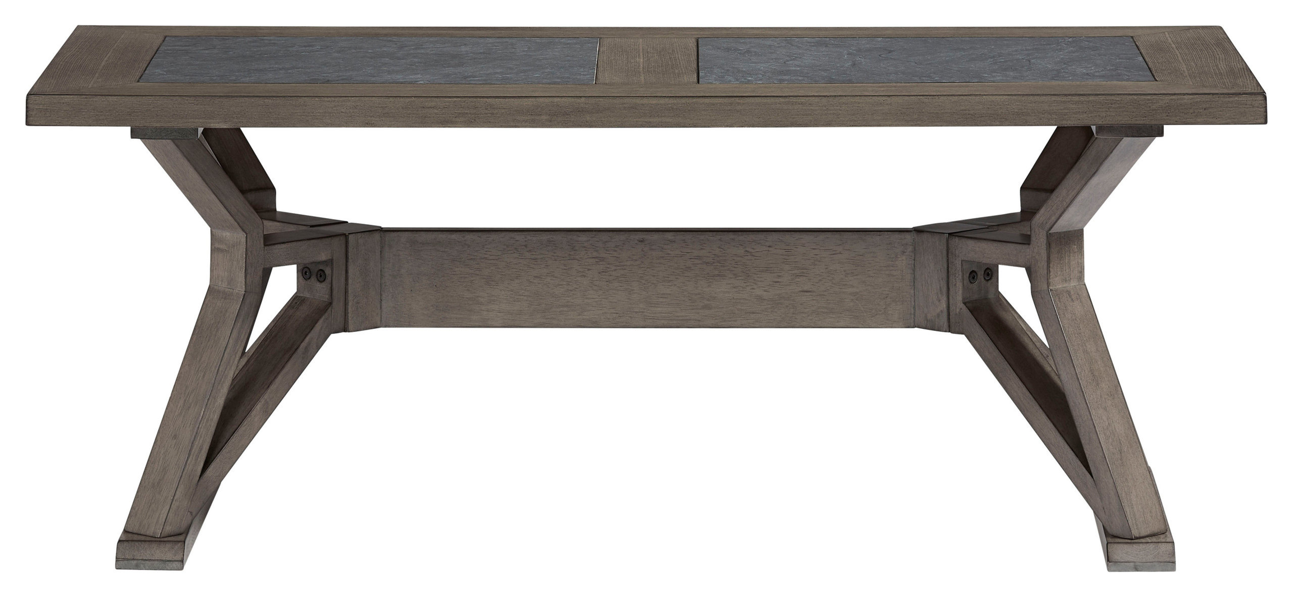 Promenade Rectangular Cocktail Table, Ash Gray - Transitional - Coffee ...