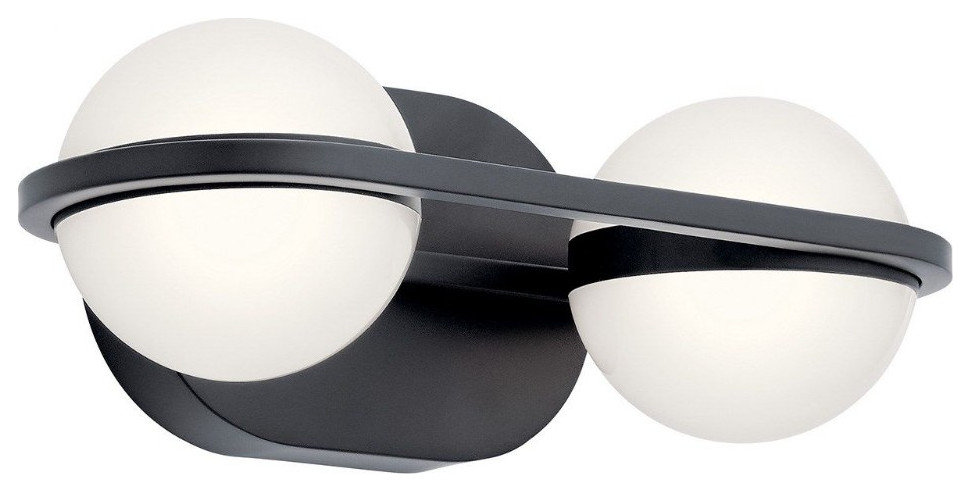 Elan Lighting 85091MBK Brettin - 14" 12W 2 LED Bath Vanity ...