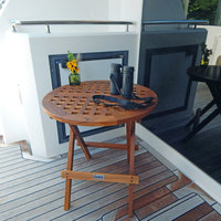Teak Folding Deck Table - Traditional - Outdoor Side Tables - by ...