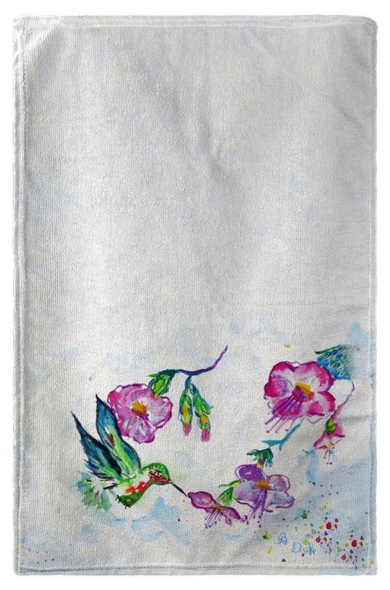 Feeding Hummingbird Kitchen Towel - Two Sets of Two (4 Total), 16 ...