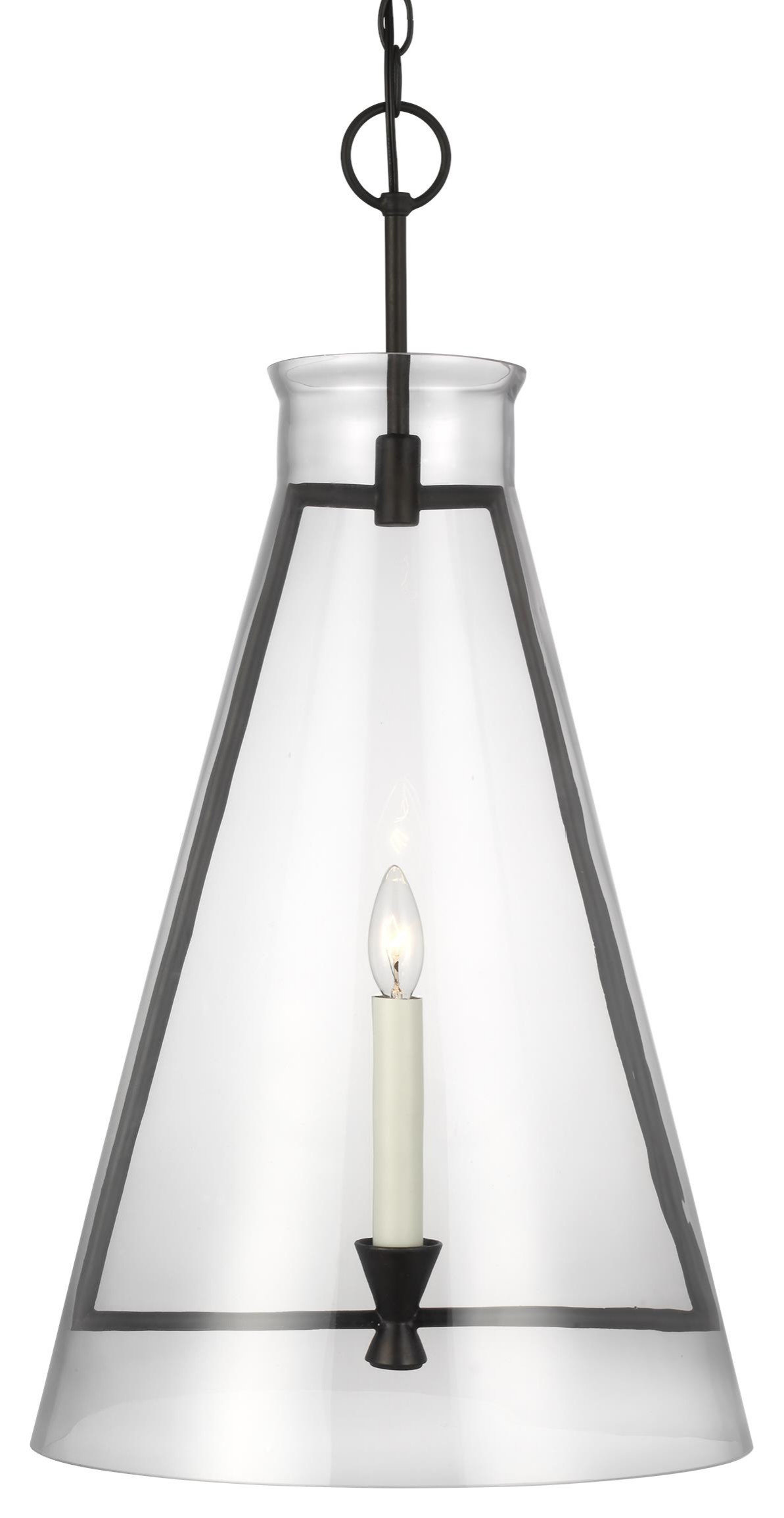 Keystone Large Pendant, Aged Iron - Transitional - Pendant Lighting ...