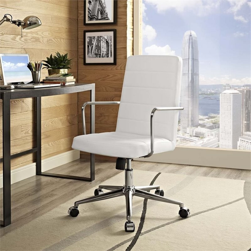 Cavalier Highback Office Chair, White - Contemporary - Office Chairs ...