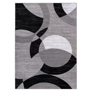 Well Woven Dulcet Bingo Modern Geometric Shapes Gray Area Rug, 2'7'' x ...