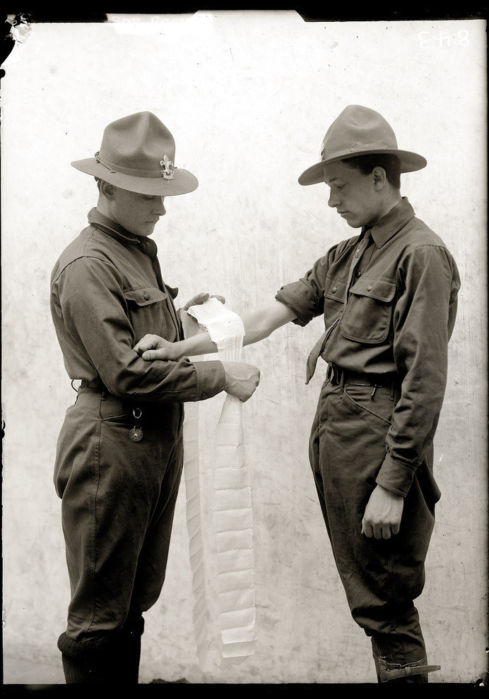 Boy Scouts Training Demonstration II Print, 18" x 24" - Contemporary ...