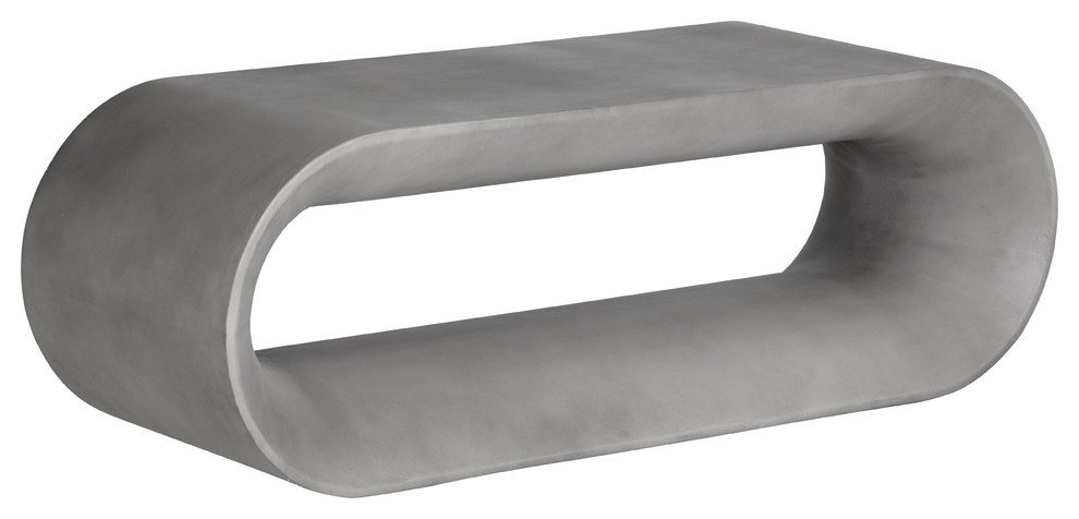 Capsule Bench, Concrete - Industrial - Outdoor Benches - by HedgeApple ...