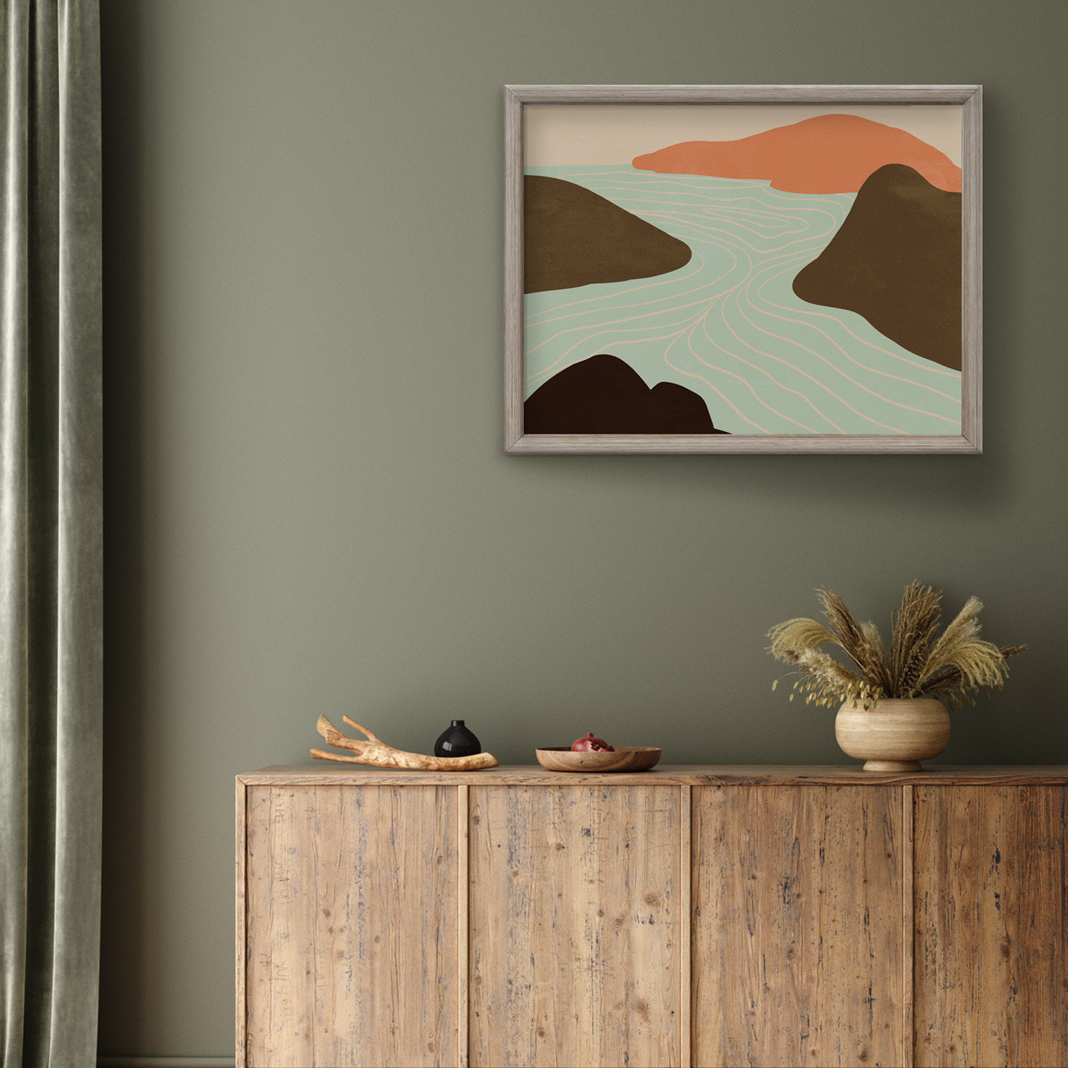 Summer Nomad II' Wrapped Canvas Wall Art by ChiChi Decor, 30" W x 24" H - Contemporary - Prints ...