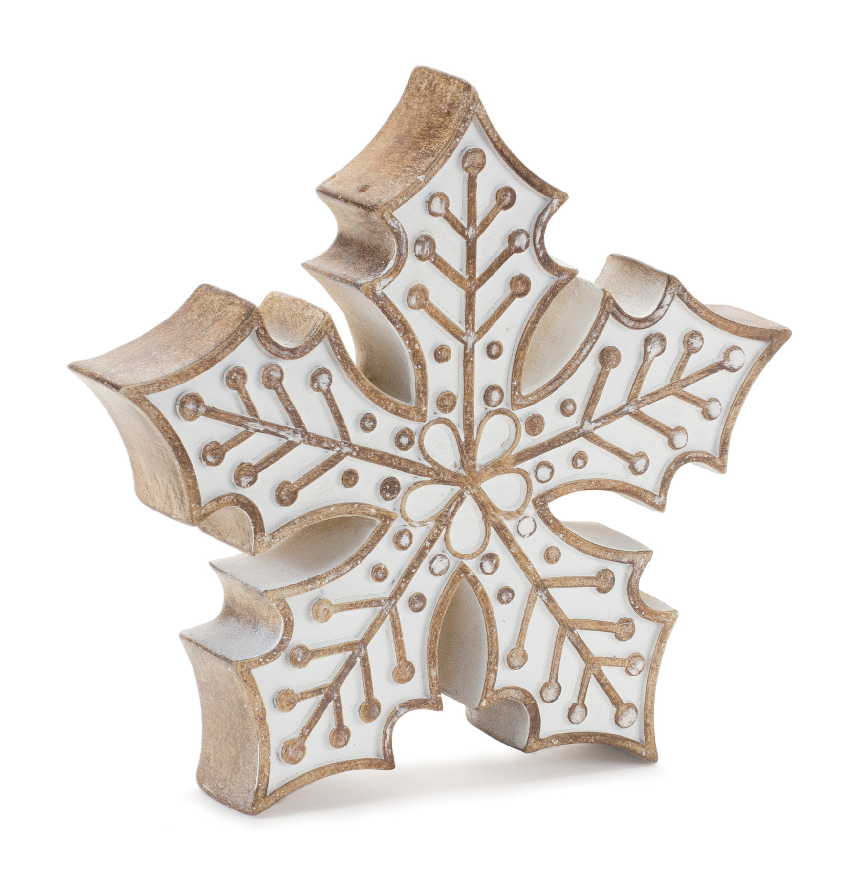 Tabletop Snowflake, Set of 2 - Rustic - Holiday Accents And Figurines ...