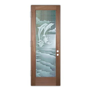 Front Door - Dolphins Leaping - Fiberglass Smooth - 30" x 80" - Book ...