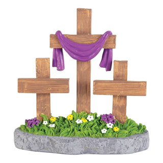3 Cross Tabletop, Figurine Resin - Contemporary - Decorative Objects ...