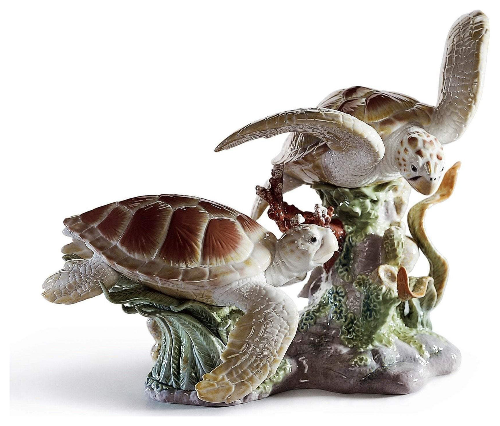 Lladro Sea Turtles Figurine 01006953 - Beach Style - Sculptures - by ...