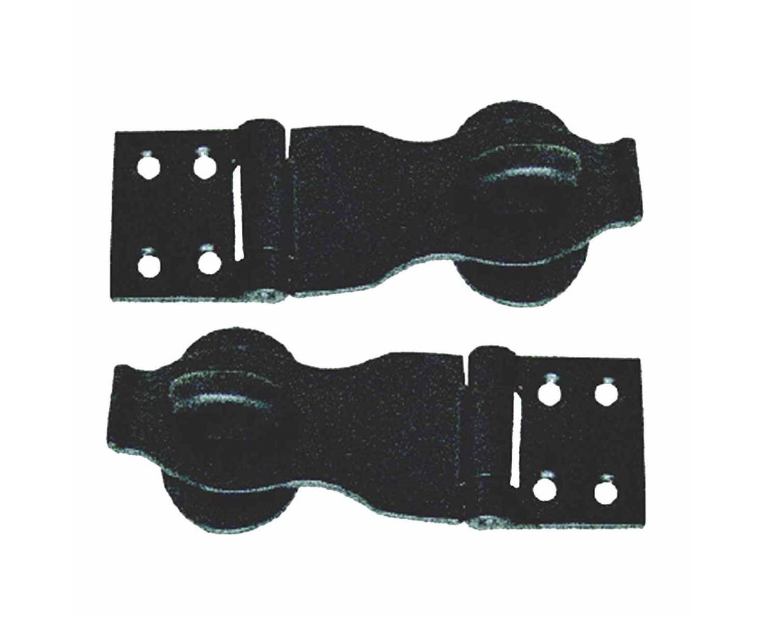 Black Wrought Iron Hasp Lock 4"x1.75" Rust Resistant Pack of 2 ...