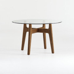 Square to round dining table